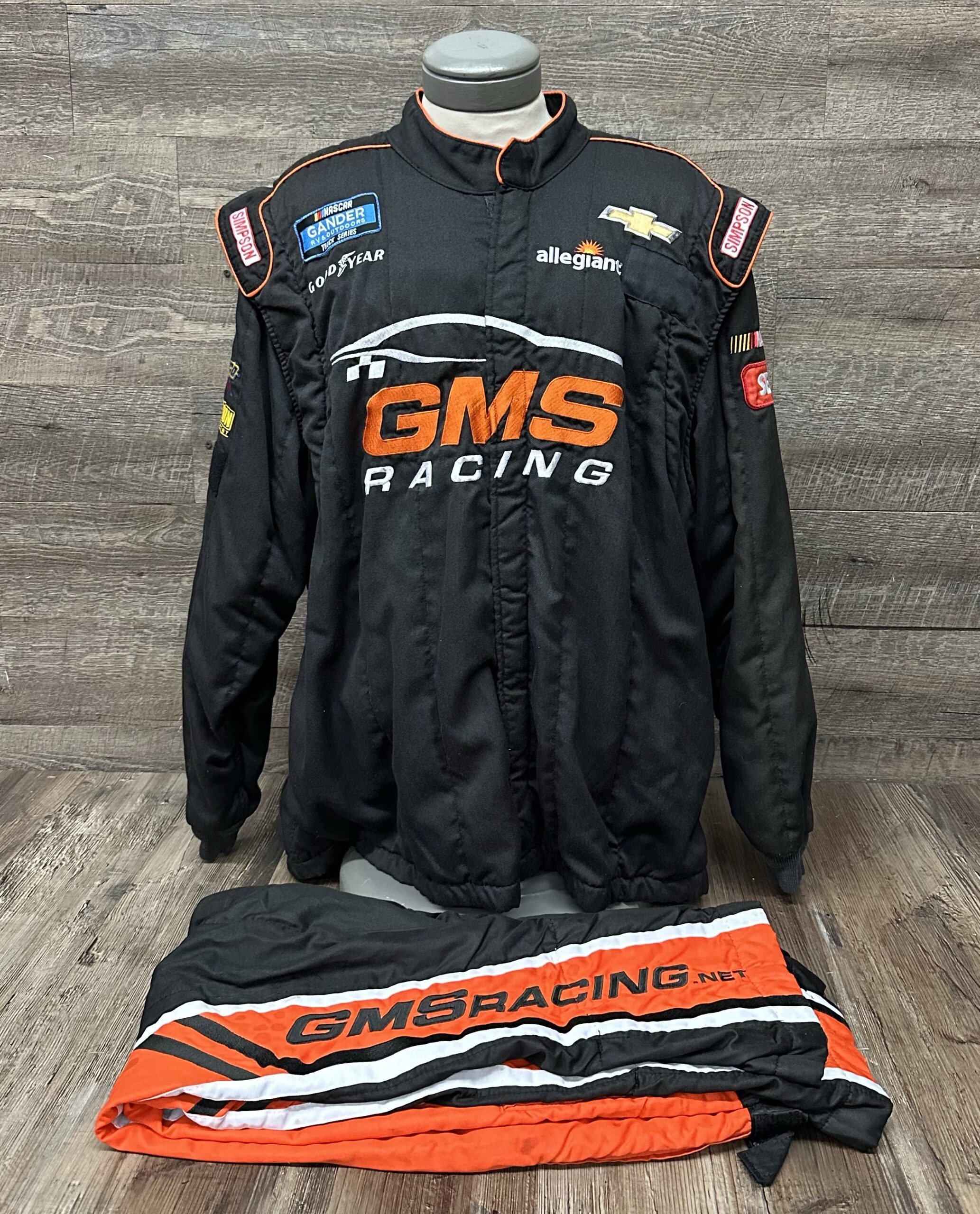 NASCAR Simpson Race Used GMS Firesuit SFI 3-2A/5 C42-W30-L29 - The ...